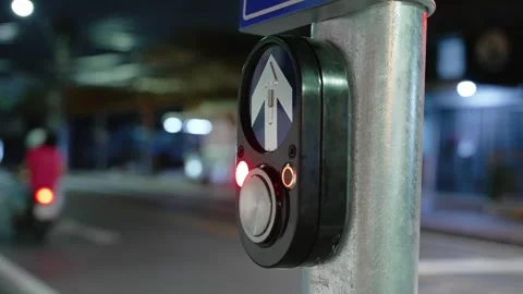 Pedestrian Call Button Stock Video Footage | Royalty Free Pedestrian ...