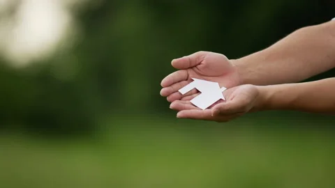 Close up of People cupped hands showing ... | Stock Video | Pond5