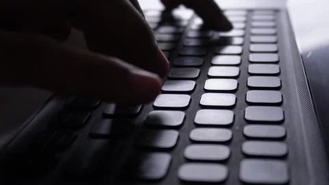 Person Typing Up Keyboard Stock Video Footage | Royalty Free Person ...