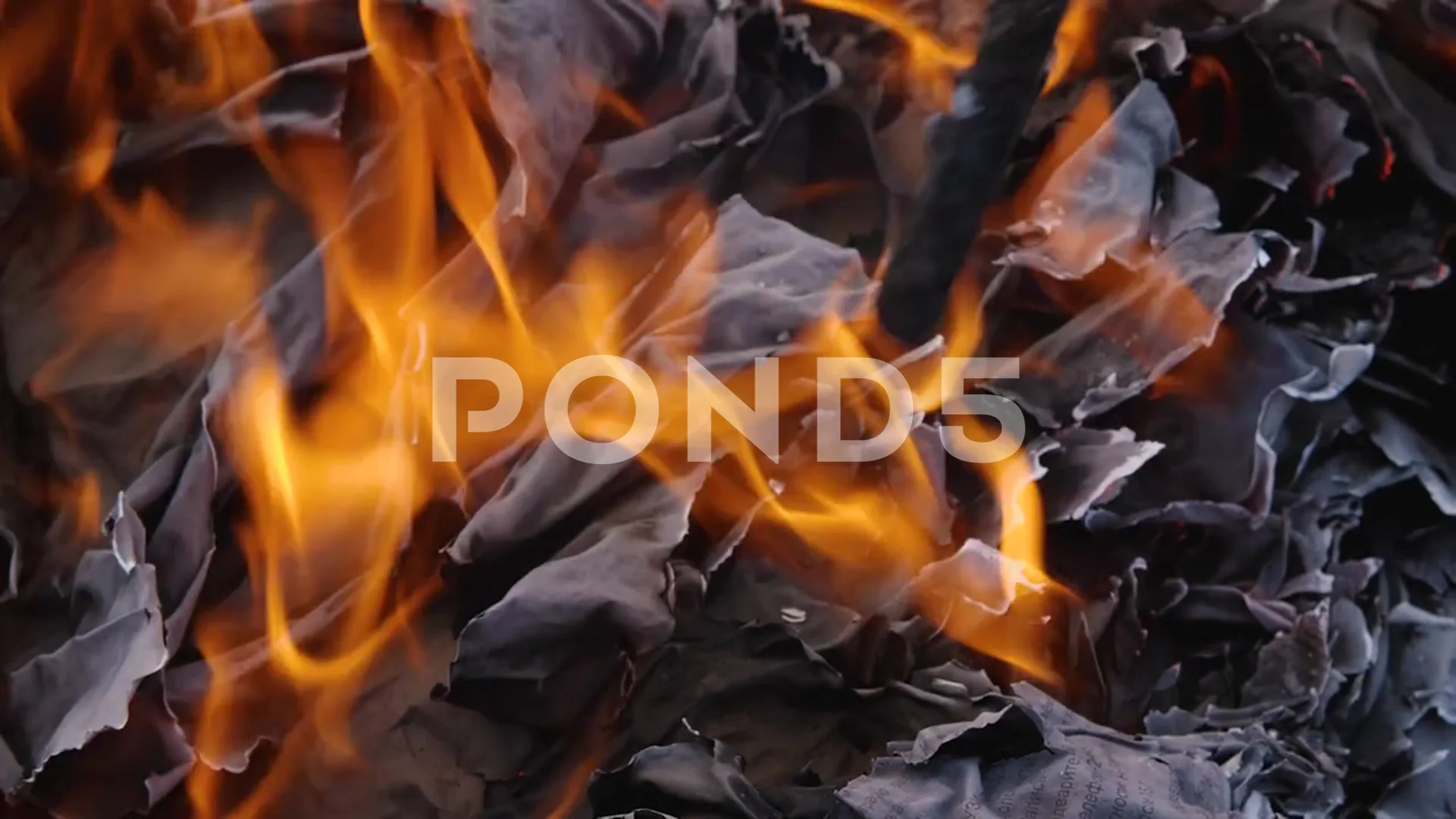 Sheets Of Paper Burning