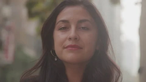 Close-up Portrait of Beautiful Serious Y... | Stock Video | Pond5