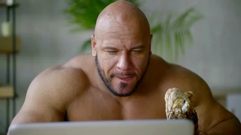 Close up portrait of a brutal, bearded m... | Stock Video | Pond5