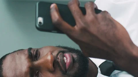 Close up portrait of cheerful handsome m... | Stock Video | Pond5