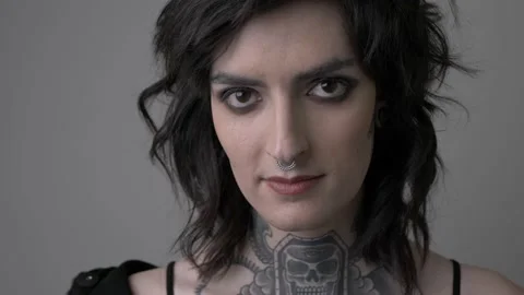 Close up portrait of determined young tr... | Stock Video | Pond5