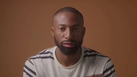 Close Up Portrait of Man with Serious Ex... | Stock Video | Pond5