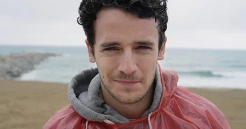 Close up portrait of Man smiling laughin... | Stock Video | Pond5