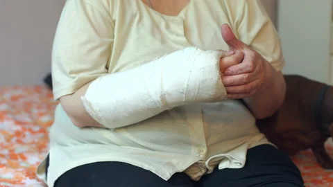 Close-up portrait of old woman with brok... | Stock Video | Pond5