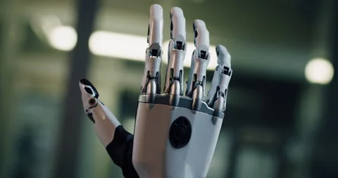 Close up of Prosthetic Bionic Hand Openi... | Stock Video | Pond5