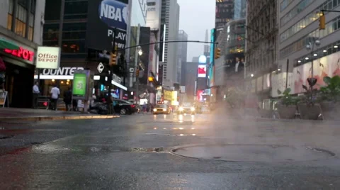 Steaming Manhole Stock Footage ~ Royalty Free Stock Videos | Pond5