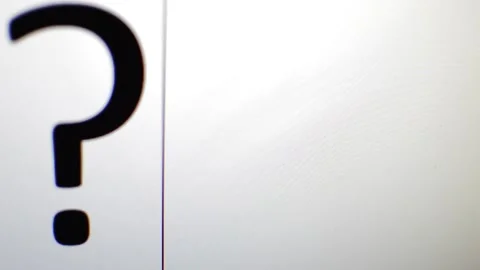 close-up question mark "?" symbol sign t... | Stock Video | Pond5