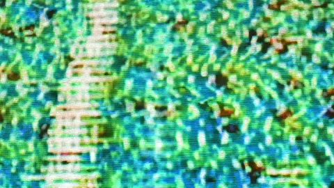 Close-up of retro LCD CRT screen during ... | Stock Video | Pond5