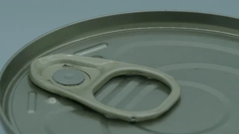Close up of Ring Pull on Tin of Can | Stock Video | Pond5