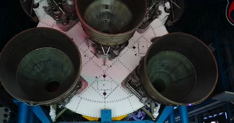 Close up on rocket engine Blasting Off t... | Stock Video | Pond5