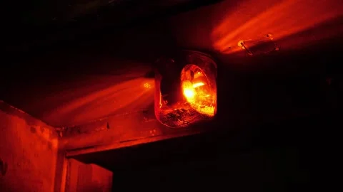 Close-up of a rotating red emergency sir... | Stock Video | Pond5