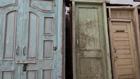 Close up scene showing vintage and old w... | Stock Video | Pond5