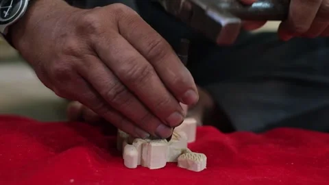 close-up scene in which a man is making ... | Stock Video | Pond5