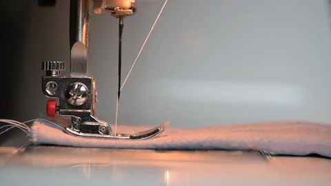 Close-up of a sewing machine, sewing mac... | Stock Video | Pond5