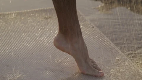 Close-up shot of feet of young teen in h... | Stock Video | Pond5