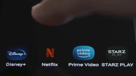 Close Up Shot of Finger Tapping Netflix ... | Stock Video | Pond5
