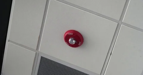 Close Up Shot of Fire Alarm Warning Ligh... | Stock Video | Pond5