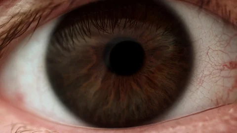 Close up shot of human eye rolling aroun... | Stock Video | Pond5