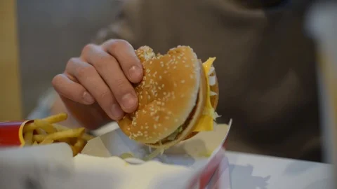 Mcdonalds Cheeseburger Stock Video Footage | Royalty Free Mcdonalds ...