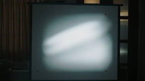 Close-up shot of a projector light shini... | Stock Video | Pond5