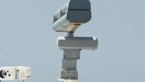 Close Up Shot of The Radar Spinning in t... | Stock Video | Pond5
