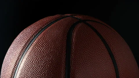 Close up shot of rotating basketball bal... | Stock Video | Pond5