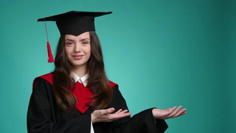 Close-up shot of a smiling student weari... | Stock Video | Pond5