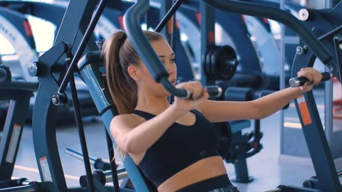 Close up shot of Young woman working out... | Stock Video | Pond5