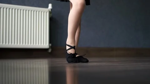 Close-up side view of child foots in dan... | Stock Video | Pond5