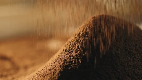 Close-up of sifting cocoa powder sieve o... | Stock Video | Pond5