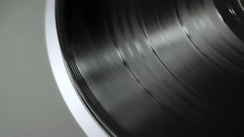Close up of a silver modern vinyl turnta... | Stock Video | Pond5