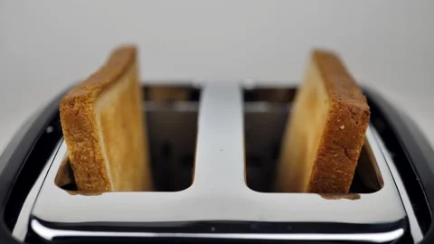 Close-up of sliced fried white bread fly... | Stock Video | Pond5