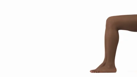 Close-up of slim beautiful female legs. ... | Stock Video | Pond5