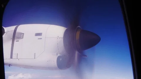 Close Up: Small Plane Propeller Spinning... | Stock Video | Pond5