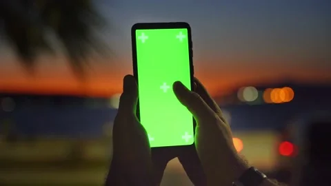 Close up smartphone with chroma key gree... | Stock Video | Pond5