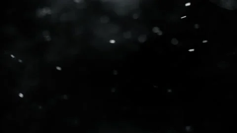 Close up of snow falling sideways to the... | Stock Video | Pond5