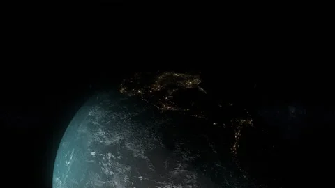 Close-up Space View of Planet Earth Movi... | Stock Video | Pond5