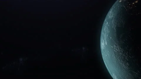 Close up Space View of Planet Earth Movi... | Stock Video | Pond5