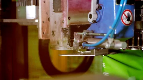 A close-up, a special automatic machine ... | Stock Video | Pond5