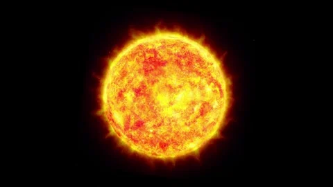 Close up of the Sun from outer space, st... | Stock Video | Pond5