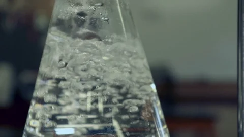Close up of surface of water boiling in ... | Stock Video | Pond5