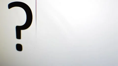 Computer Question Mark Stock Video Footage | Royalty Free Computer ...