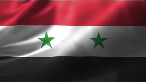 Close-up of the Syria flag waving in the... | Stock Video | Pond5