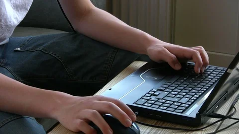 Teenager Computer Stock Footage ~ Royalty Free Stock Videos | Pond5