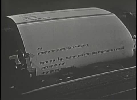 Close-up of teletype machine | Stock Video | Pond5
