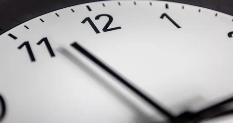 Close-up time lapse of a modern wall cl... | Stock Video | Pond5