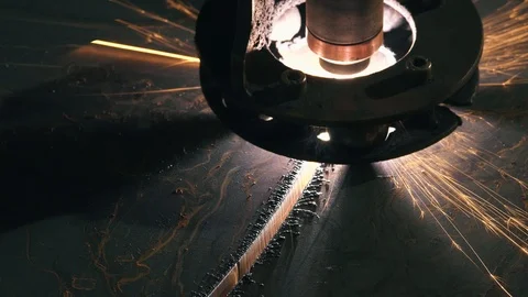 Close-up Top View Of A Laser Cutting Mac... | Stock Video | Pond5